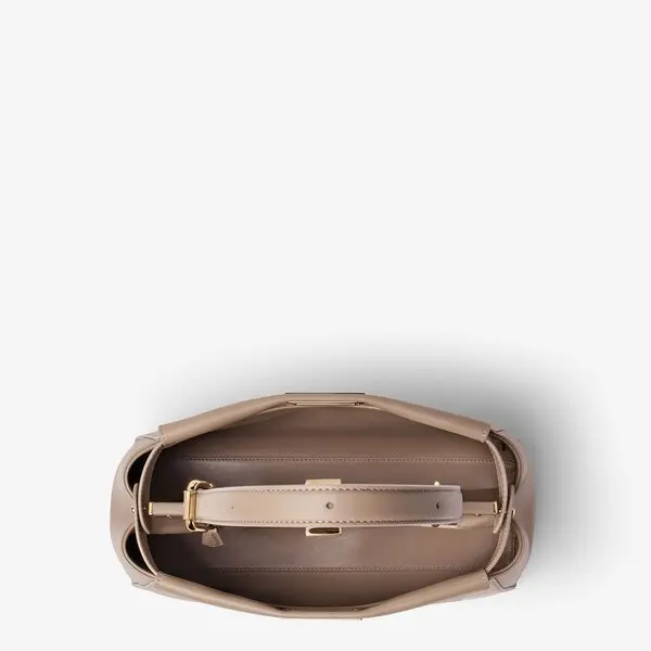 Fendi My Peekaboo Medium Dove Gray Leather Bag